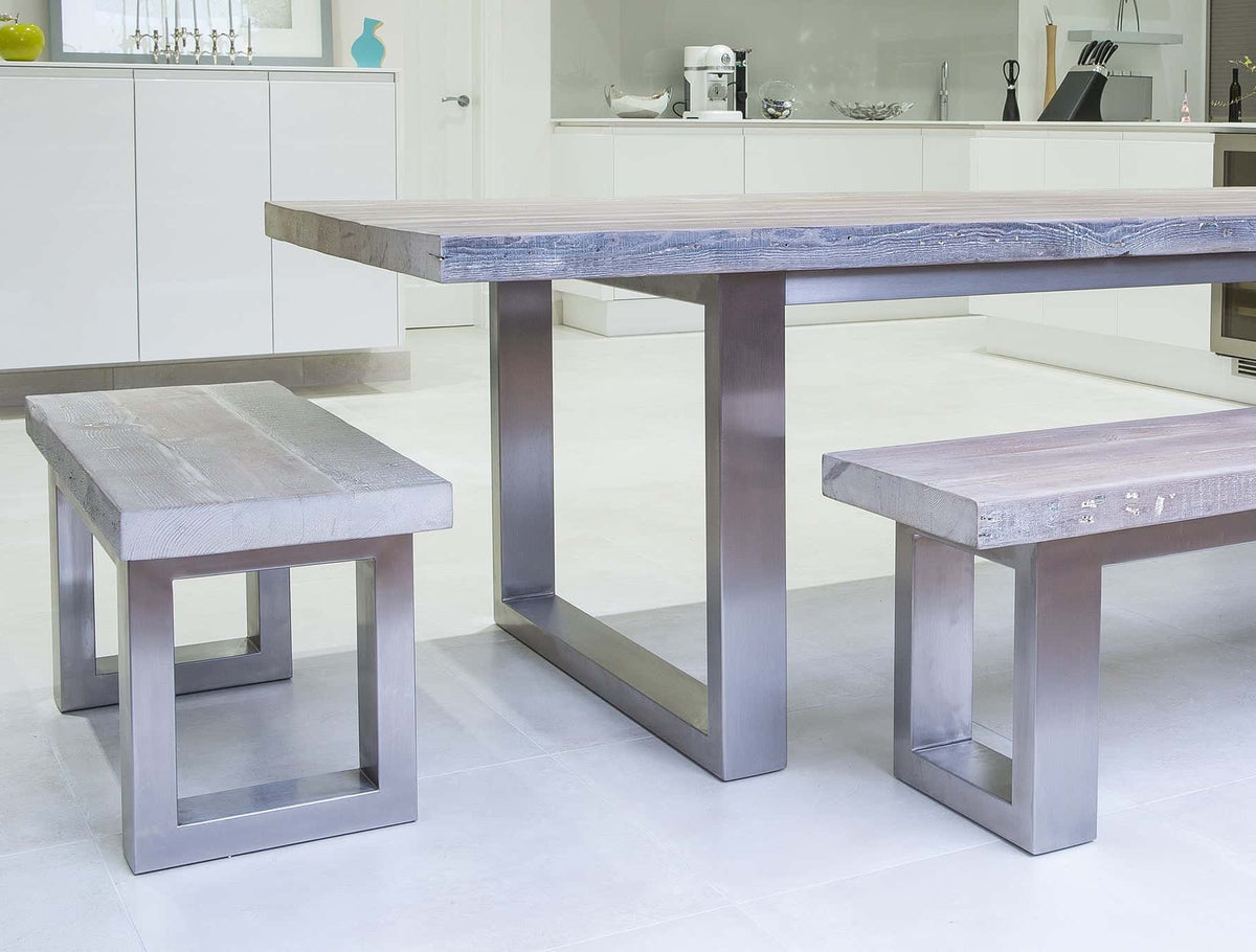 Rustic Solid Wood End Bench – Eat Sleep Live