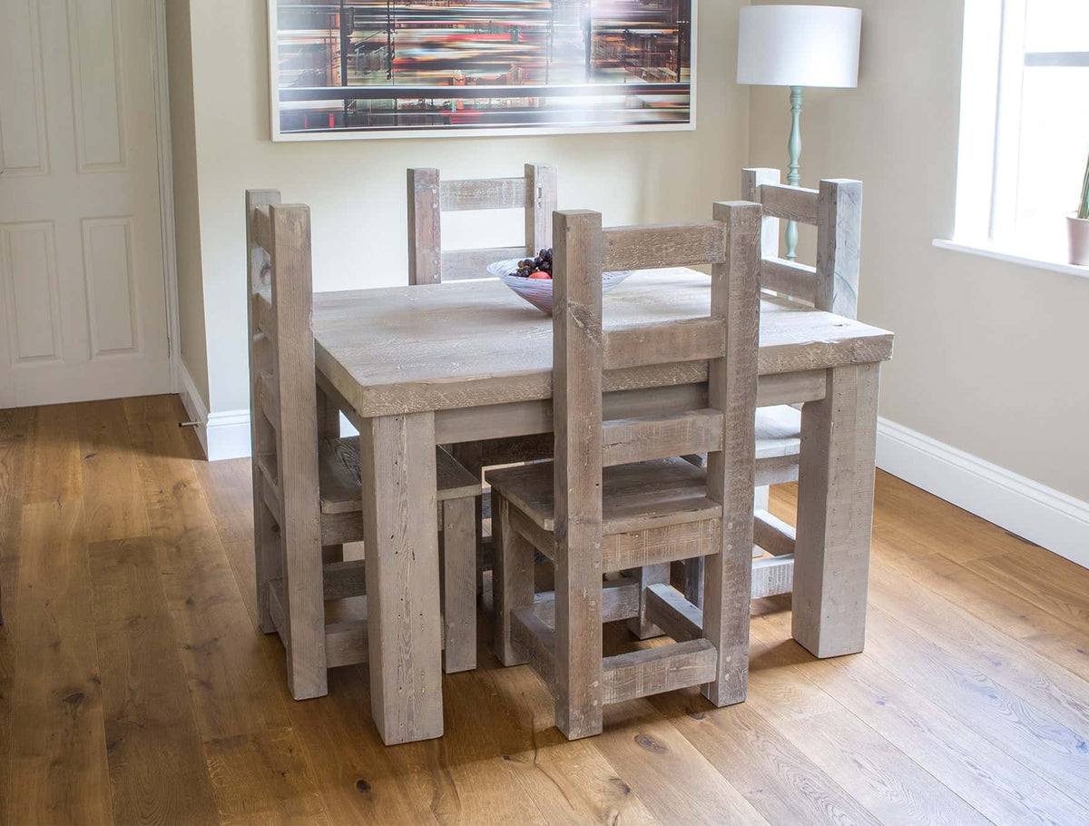 Reclaimed Rustic Wood Hudson Dining Table – Eat Sleep Live