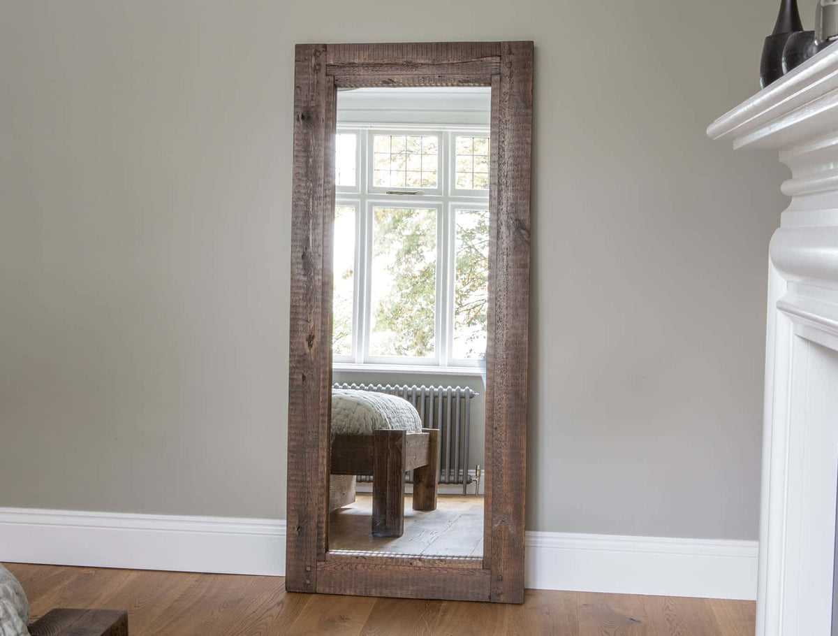 Reclaimed Rustic Wood Hudson Mirror – Eat Sleep Live