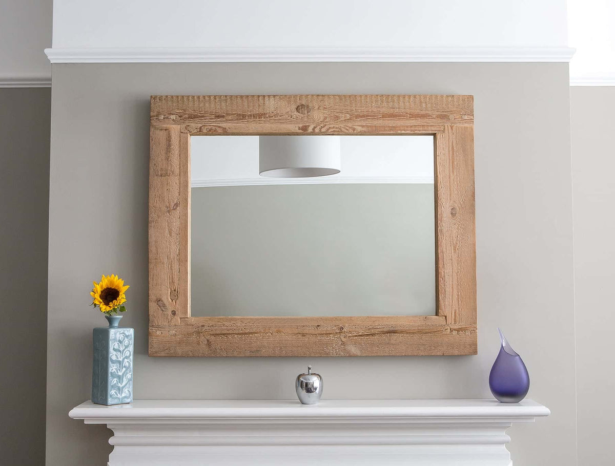 Reclaimed Rustic Wood Hudson Mirror – Eat Sleep Live