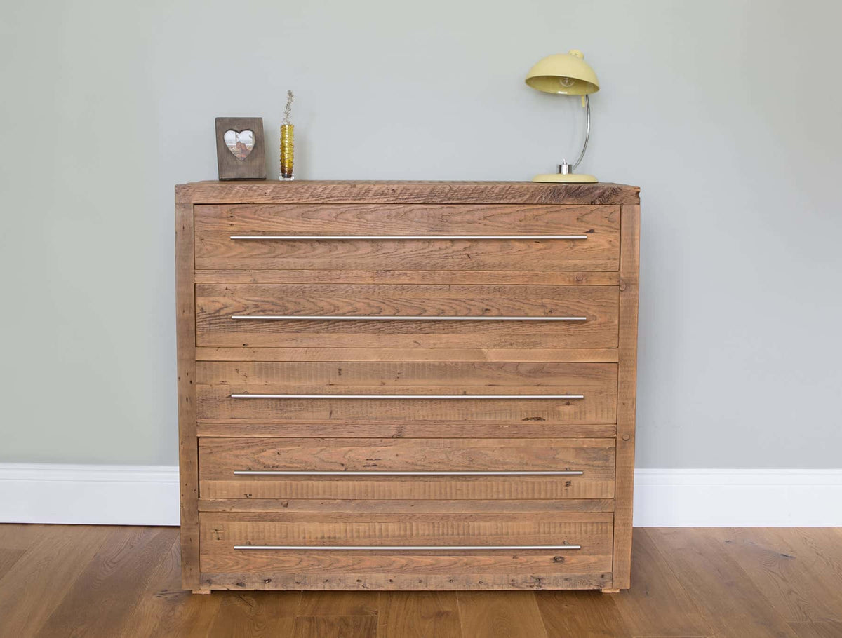 Reclaimed Rustic Wood Branson Chest Of Drawers – Eat Sleep Live